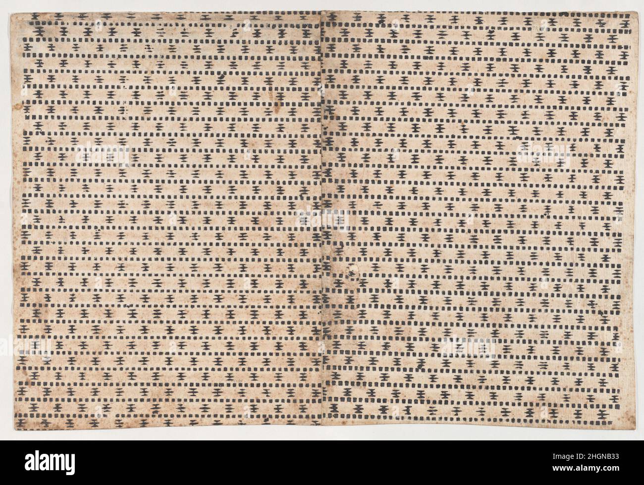 Sheet with overall geometric pattern 19th century Anonymous. Sheet with ...