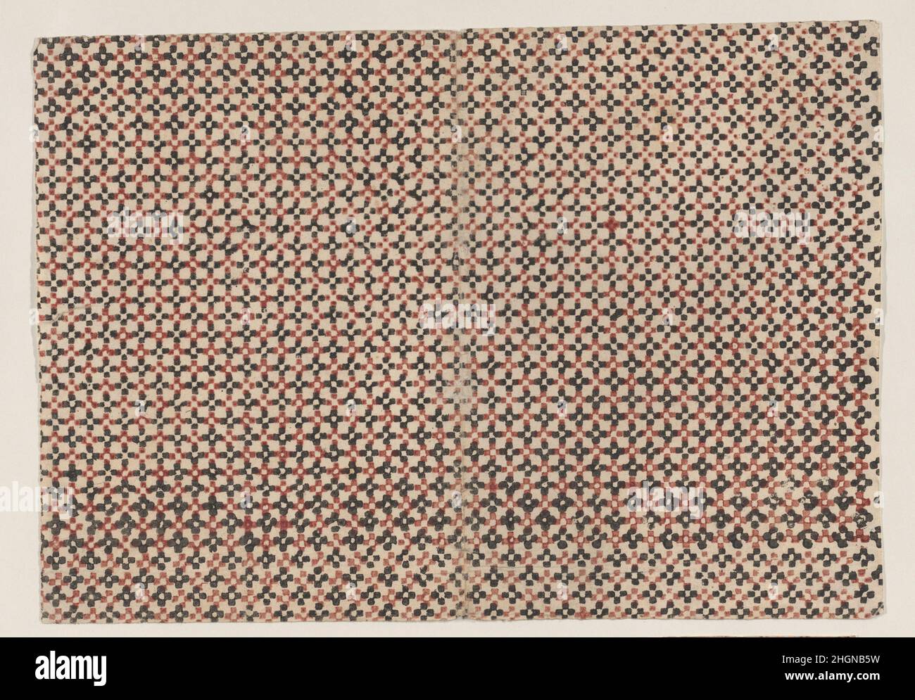 Sheet with overall geometric pattern 19th century Anonymous. Sheet with ...