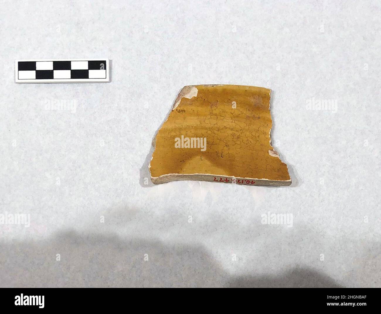 Fragment 9th century. Fragment. 9th century. Earthenware; white slip ...