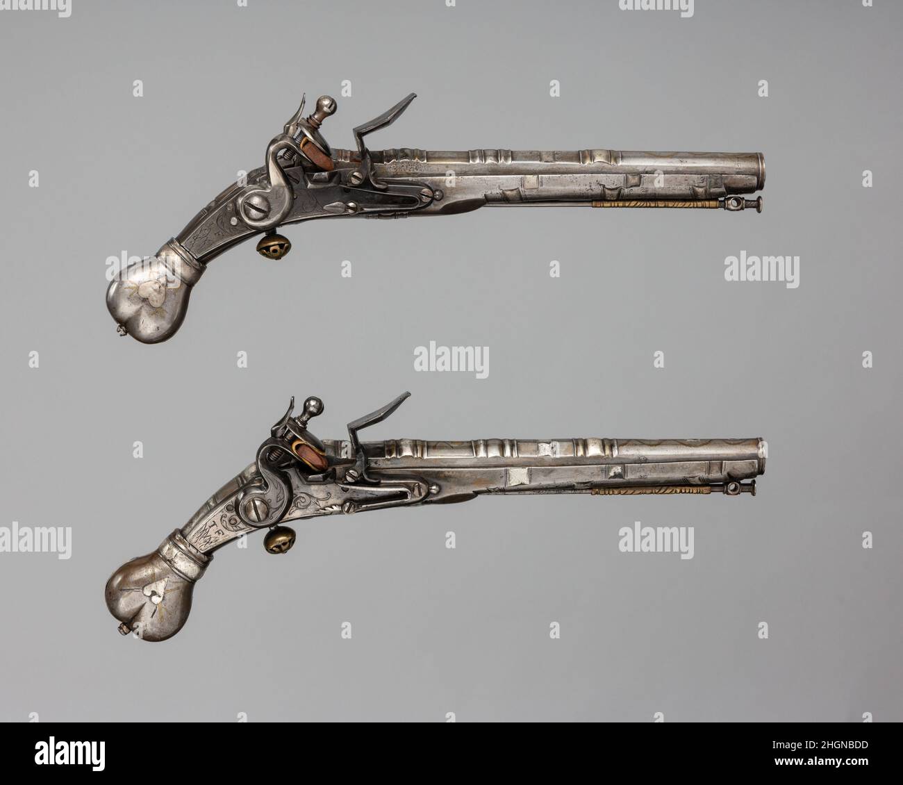 Pair of Flintlock Pistols 18th century Scottish. Pair of Flintlock ...