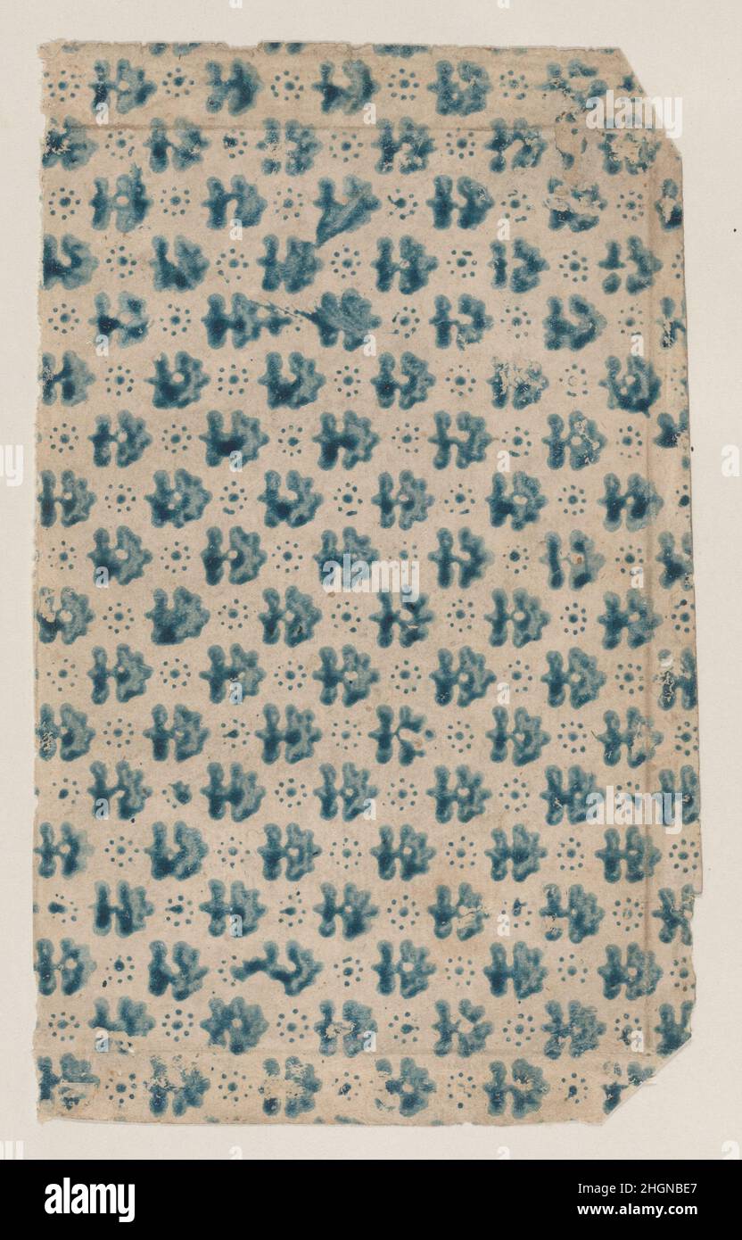 Sheet with overall abstract pattern 19th century Anonymous. Sheet with ...