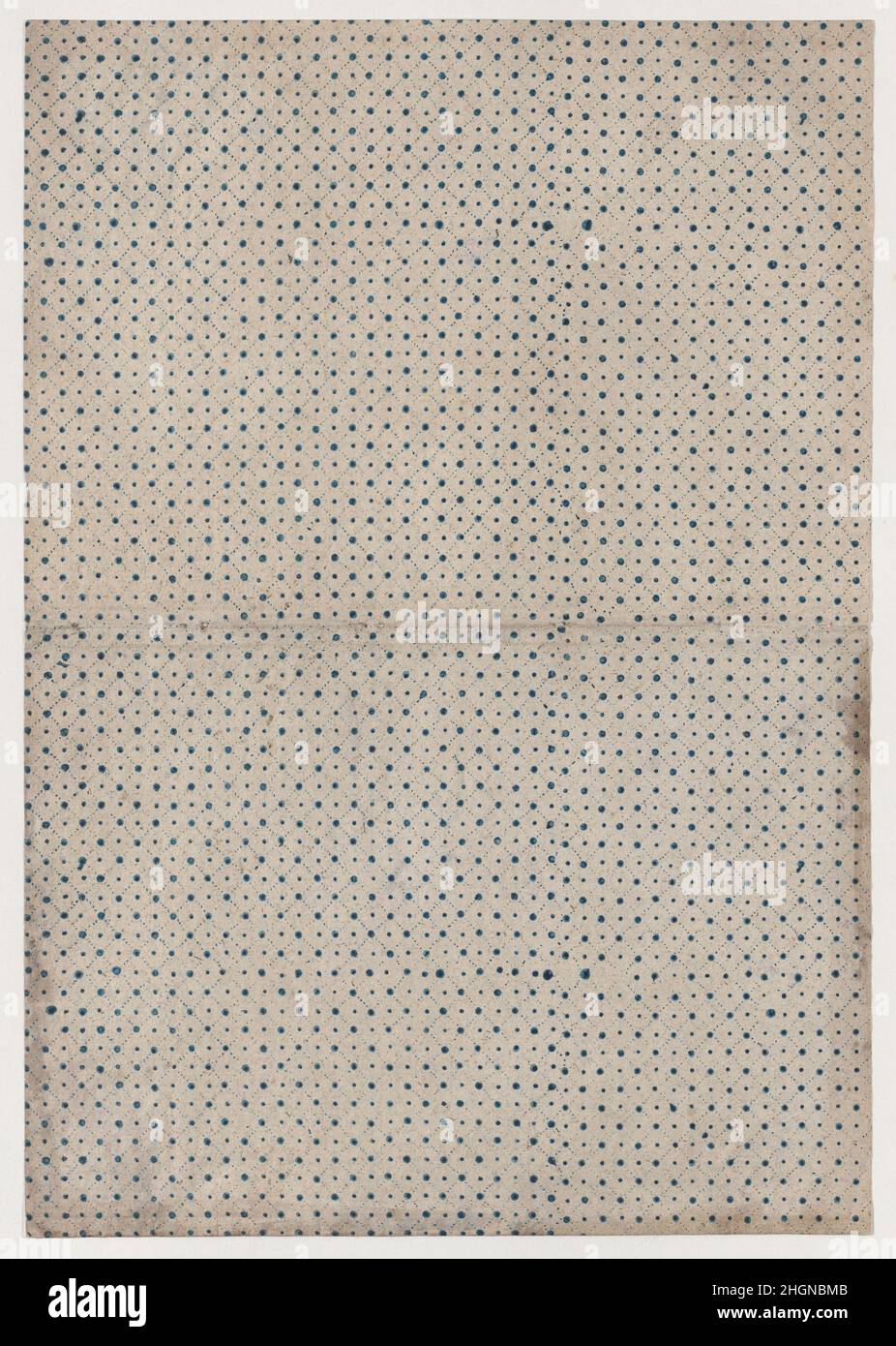 Book cover with overall dot pattern 19th century Anonymous. Book cover ...
