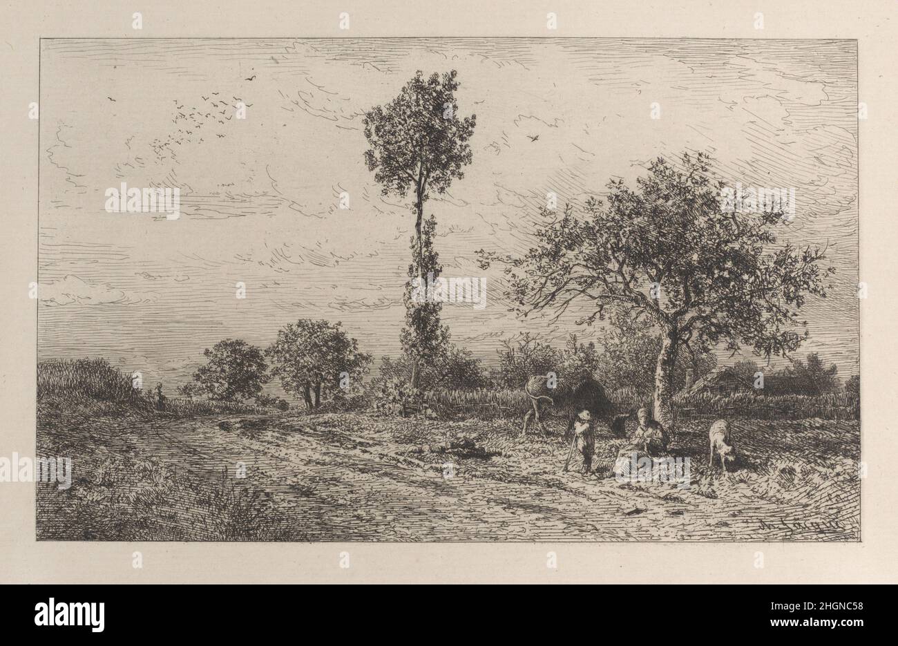 Landscape 1864 Charles Jacque. Landscape. Charles Jacque (French, Paris ...