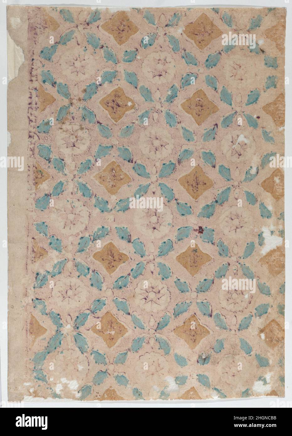 Two sheets with geometric patterns 18th century Anonymous. Two sheets ...