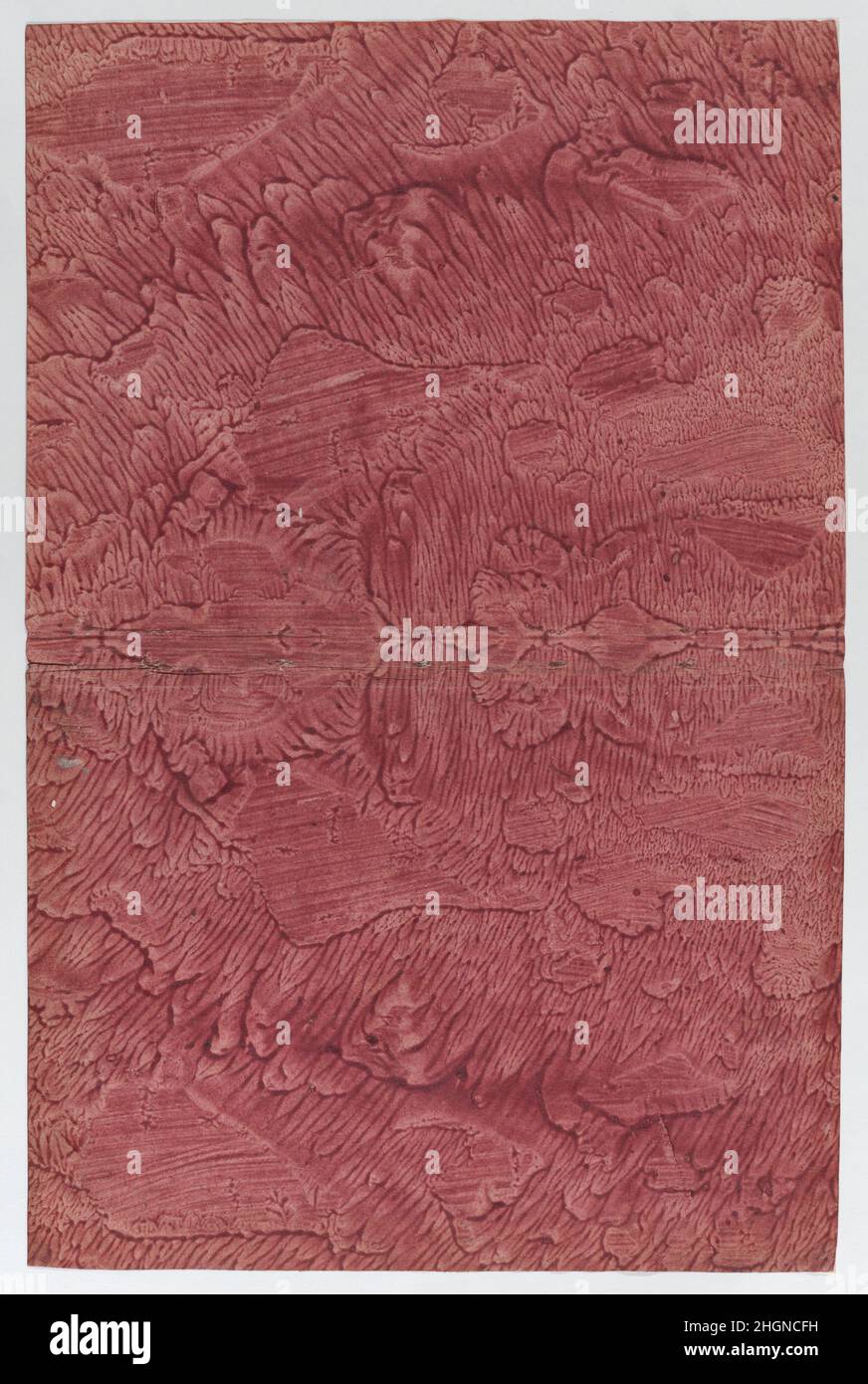 Red paste paper book cover 19th century Anonymous. Red paste paper book ...