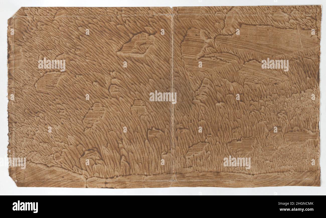 Brown paste paper book cover 19th century Anonymous. Brown paste paper ...