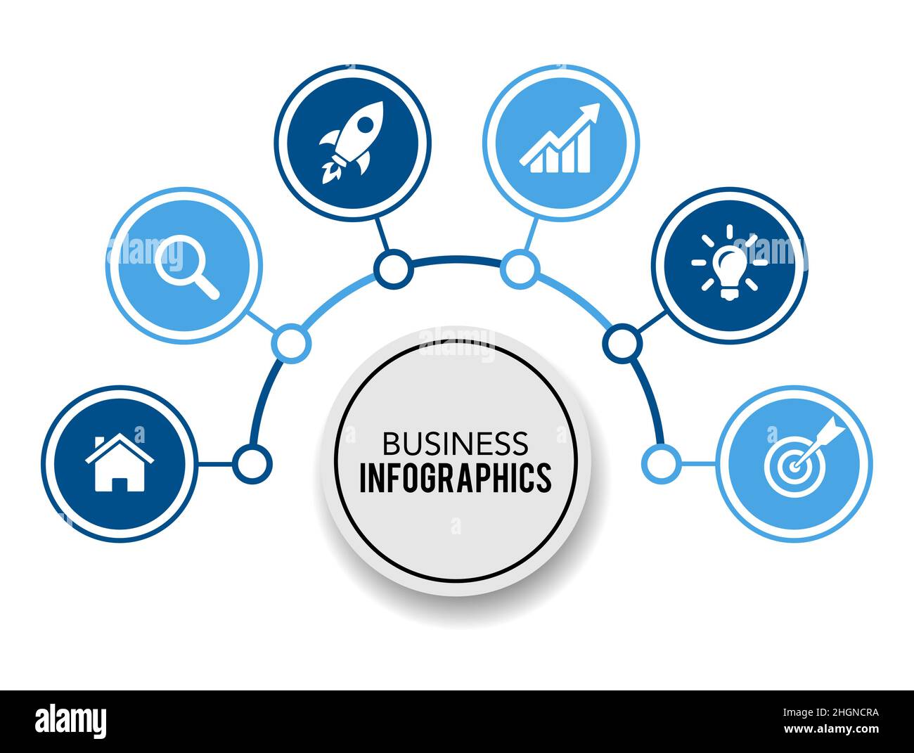 Business data visualization. Process chart. Infographic element ...