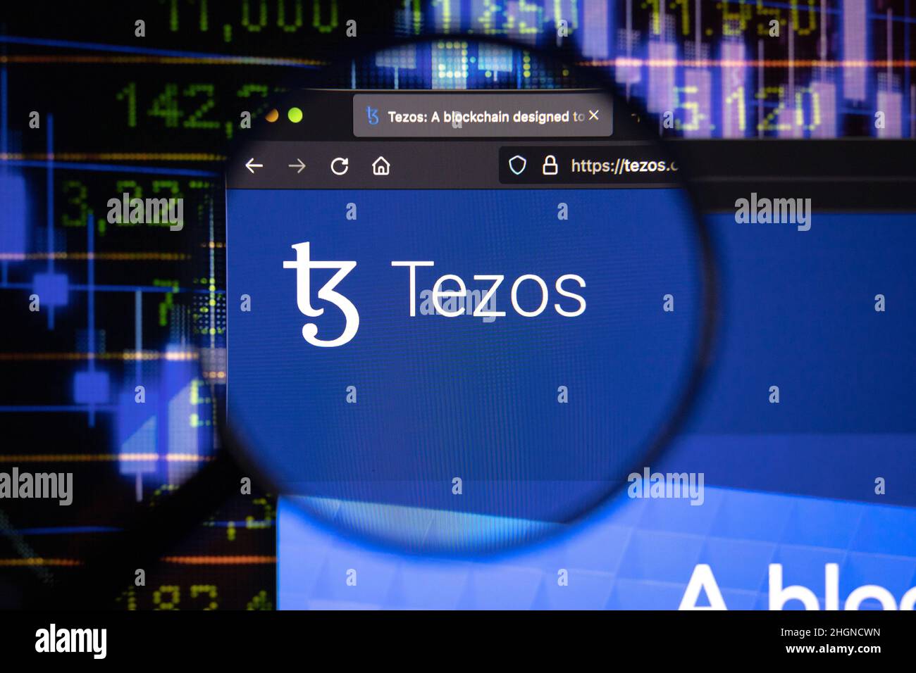 Tezos logo hi-res stock photography and images - Alamy