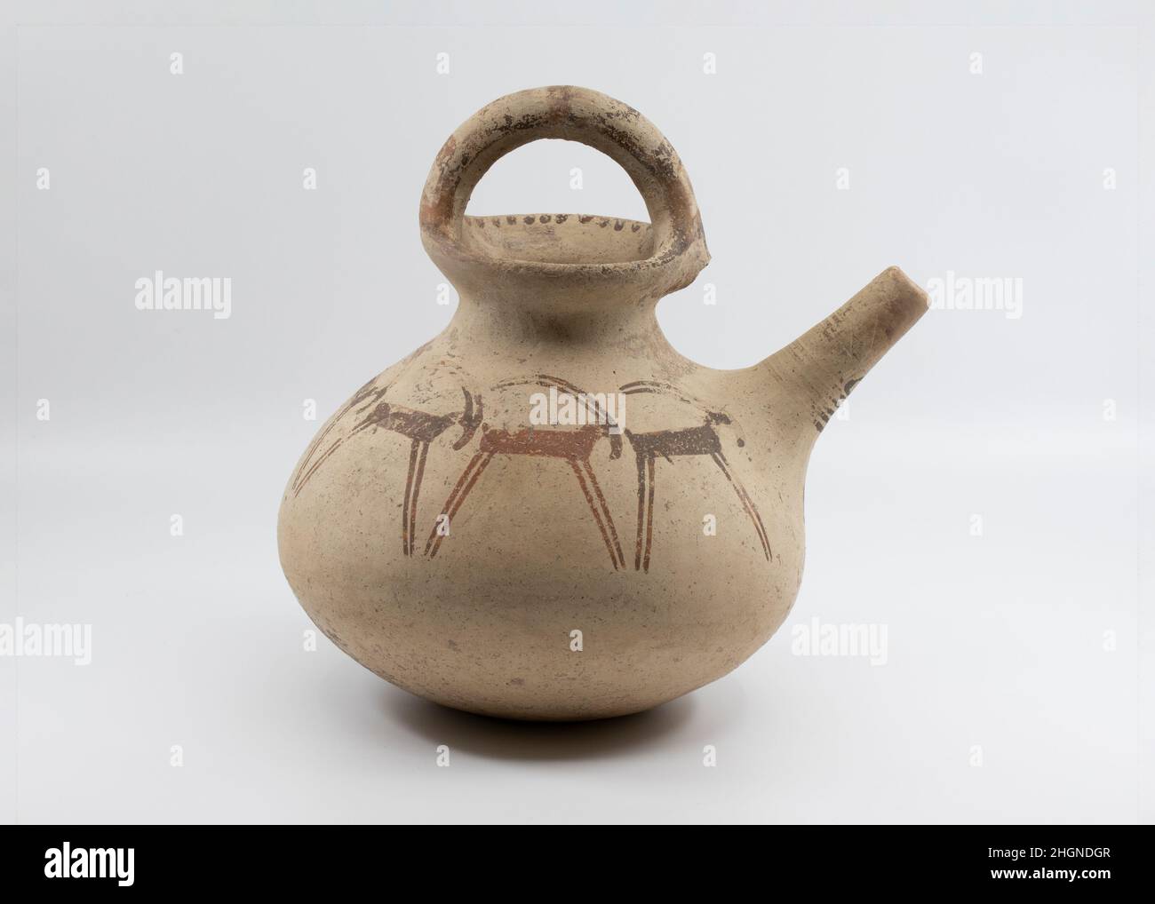 Pitcher decorated with ibexes ca. 800-600 B.C. Iran This pitcher has a ...