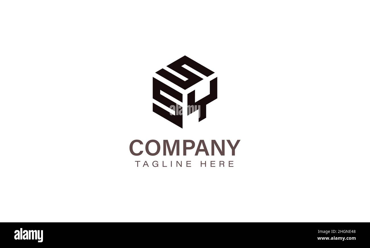 Letter SSY Logo, Three Letter Logo, Alphabet S S Y Hexagon Shape Vector ...