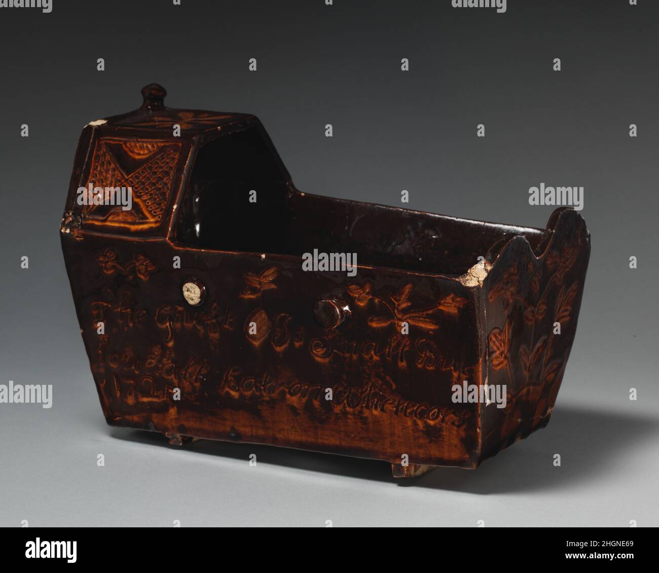 Cradle 18th century British, Staffordshire. Cradle. British ...