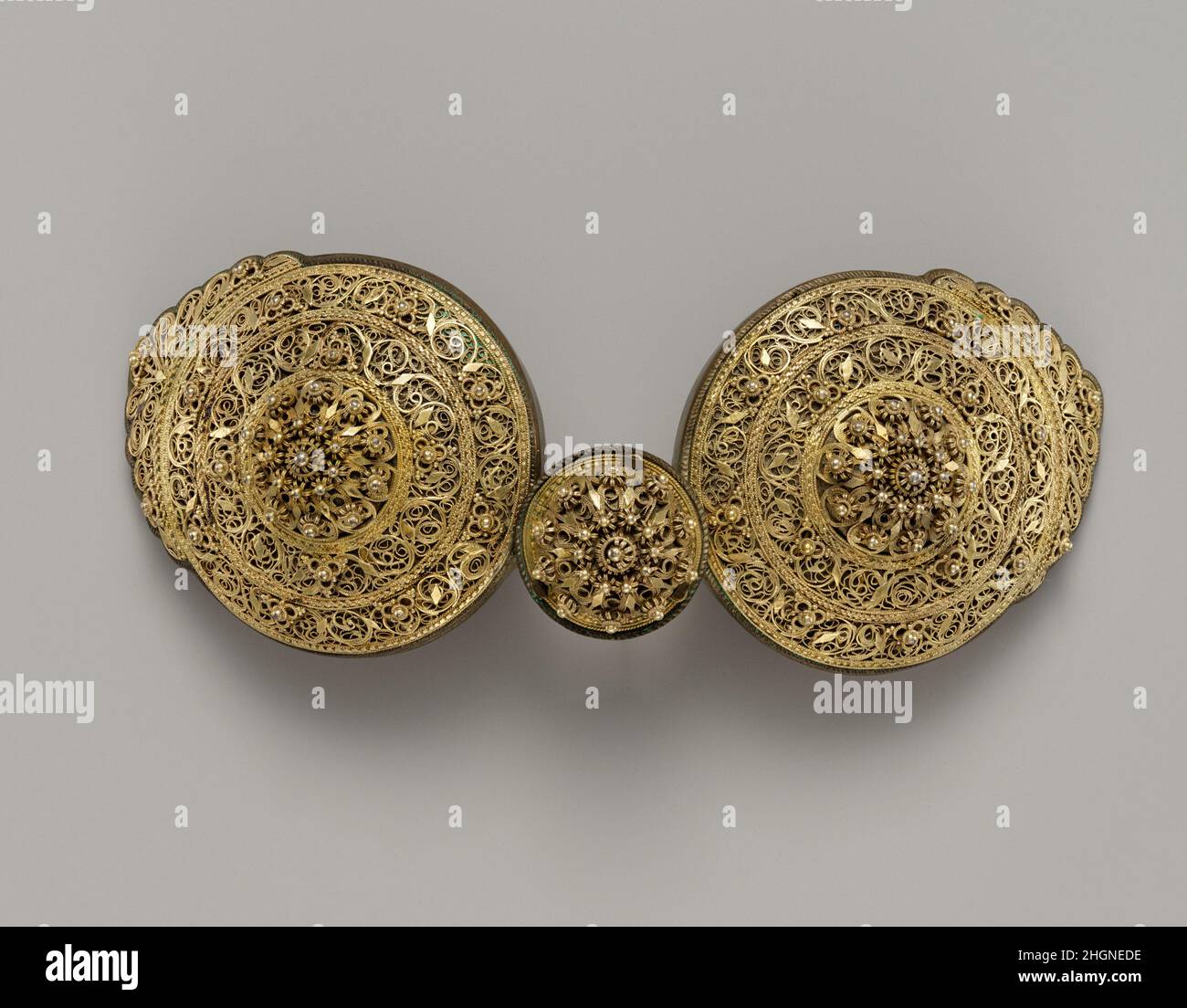 Girdle Clasp 19th century. Girdle Clasp. 19th century. Brass and gilded ...
