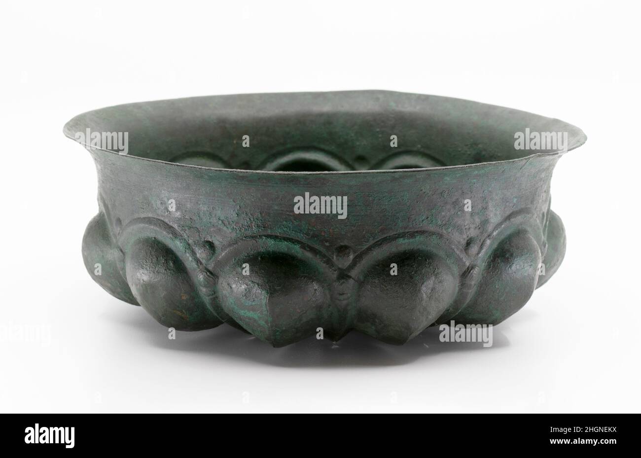 Lobed omphalos bowl ca. 6th–5th century B.C. Achaemenid This bronze ...