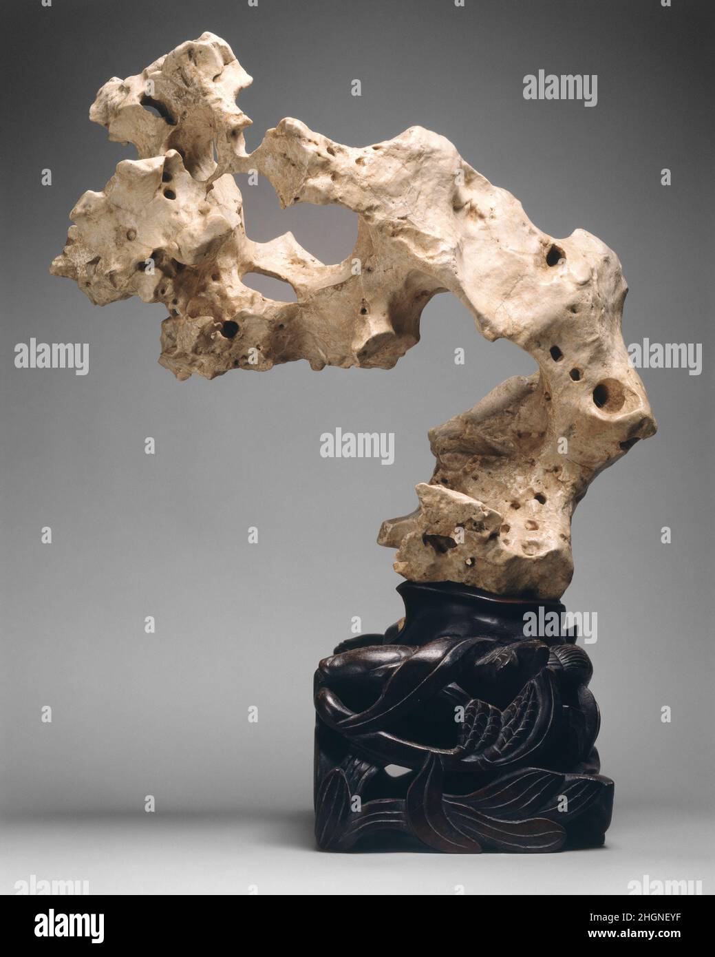 Large rock with pronounced overhang and perforations probably 17th ...