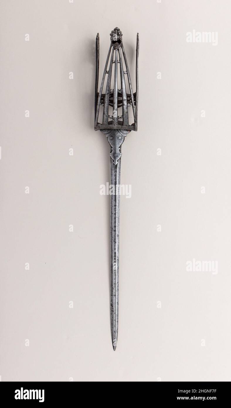 Dagger (Katar) 17th century South Indian, Thanjavur; blade, European ... Dagger (Katar) 17th century South Indian, Thanjavur; blade, European ...