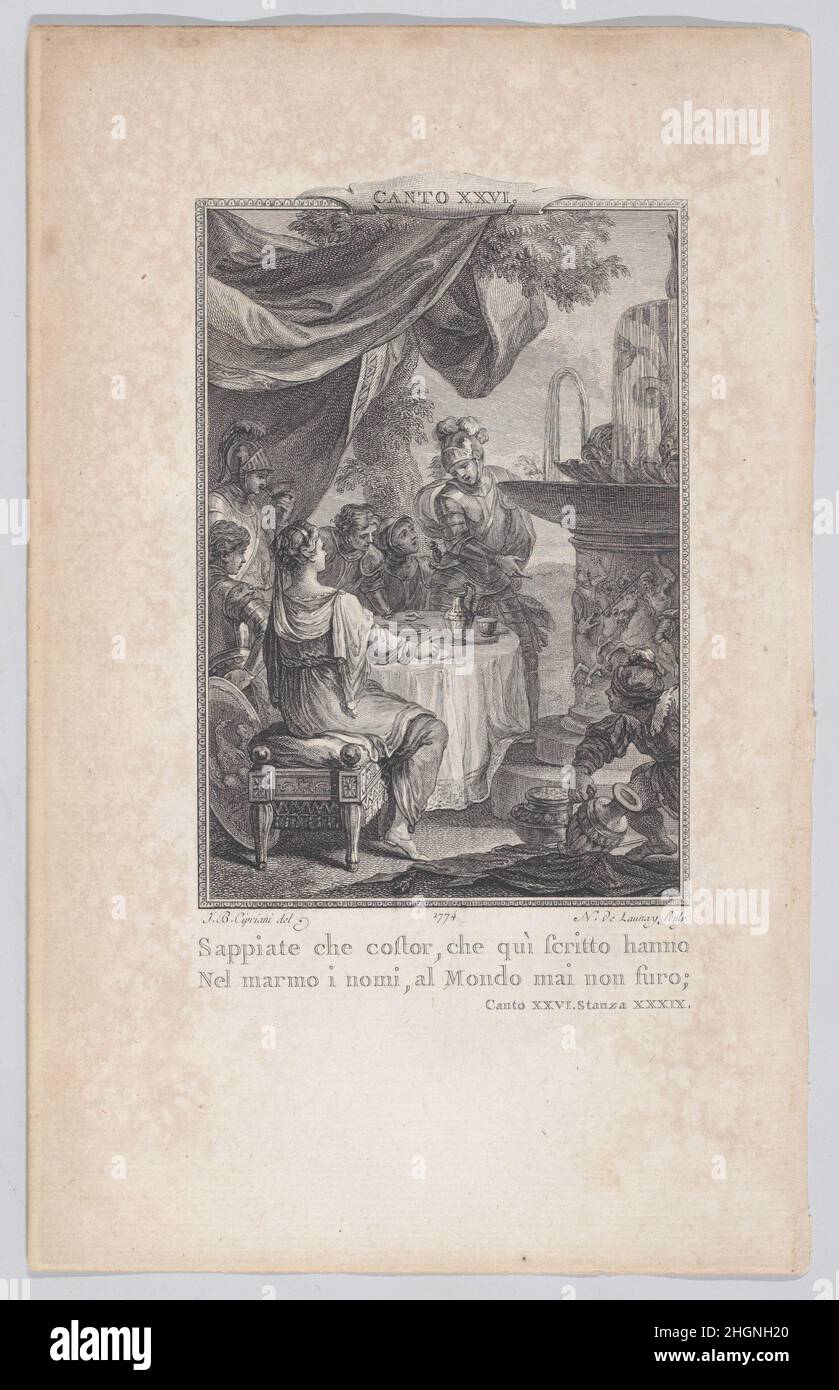 Canto 26, Stanza 39, from Orlando Furioso 1774 Nicolas de Launay. Canto ...