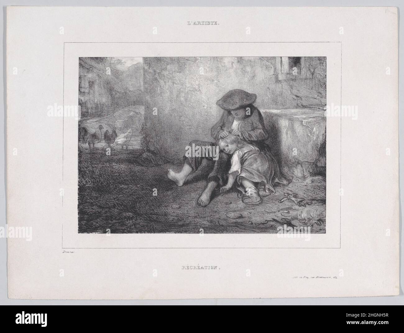 Recess 1834 Alexandre-Gabriel Decamps French. Recess. Alexandre-Gabriel ...