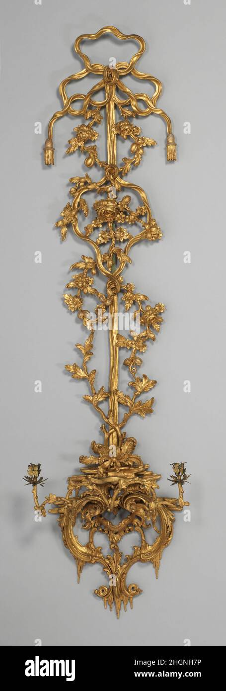 Wall sconce (one of a pair) ca. 1755 British These sconces were ...