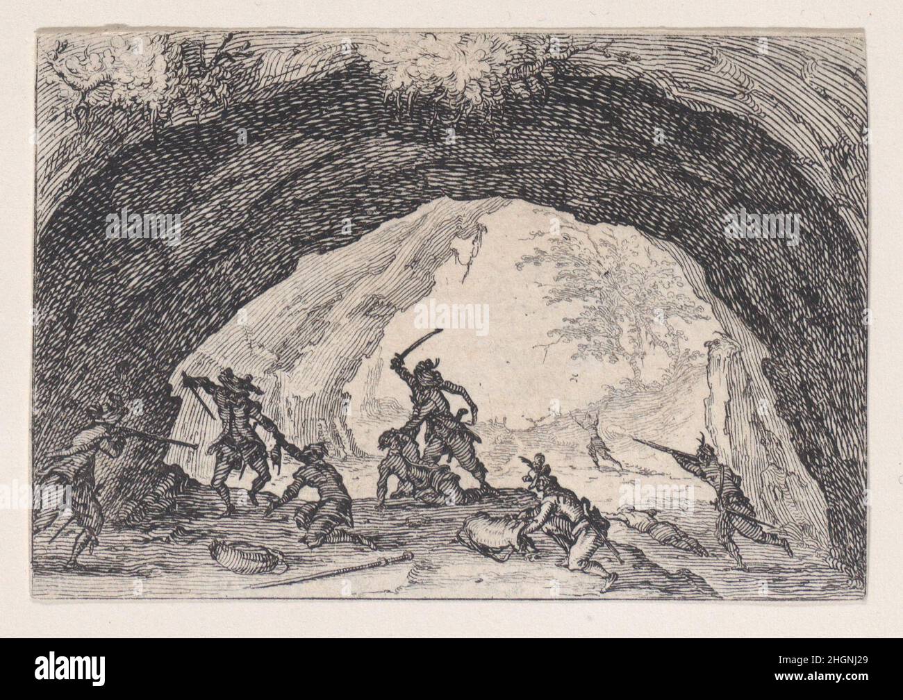 La Caverne de Brigands (The Cave of Thieves), from Les Caprices Series ...