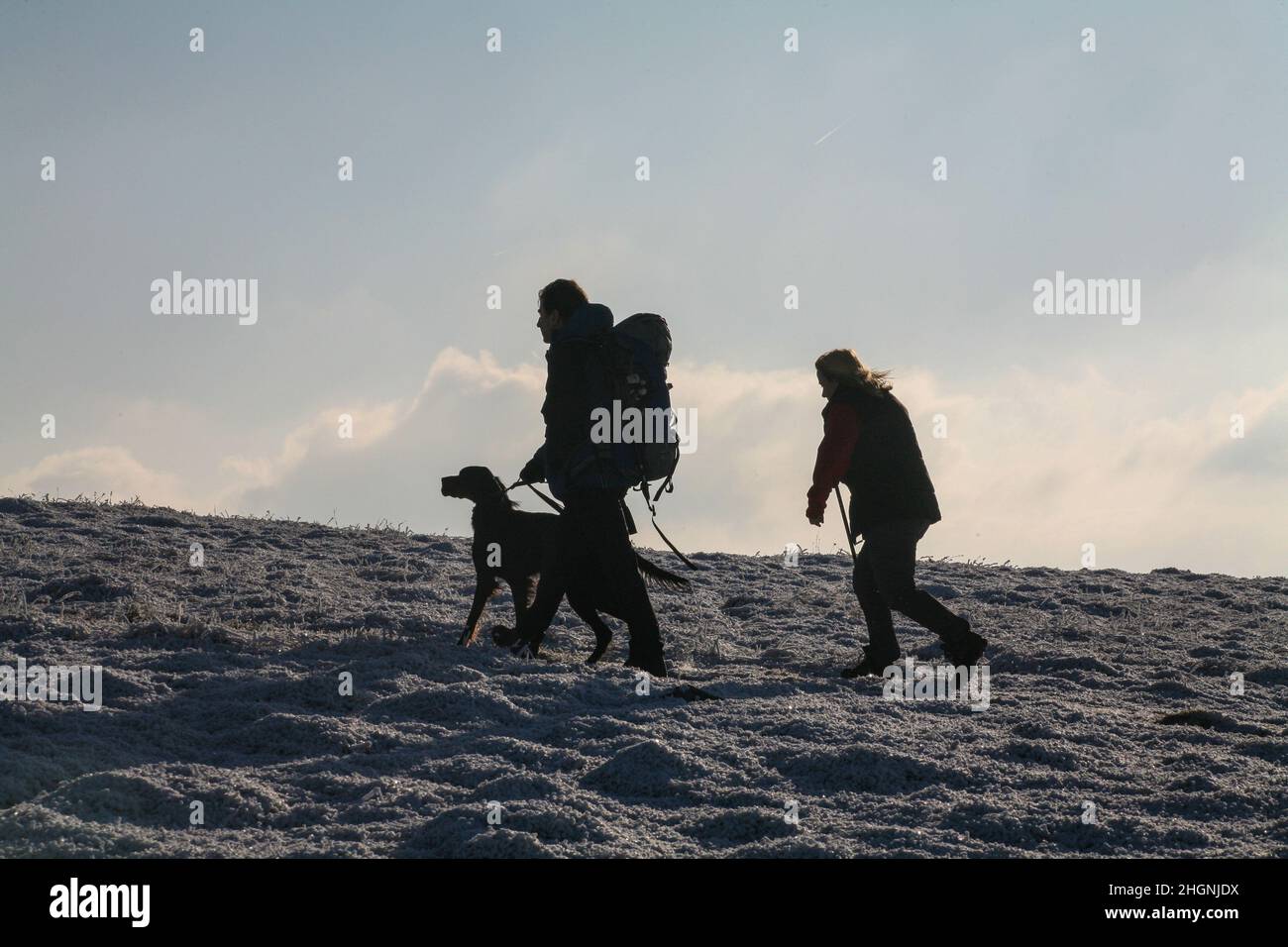 A Culter Fell hillwalk on New Year's Day, 2009, across the valley from ...