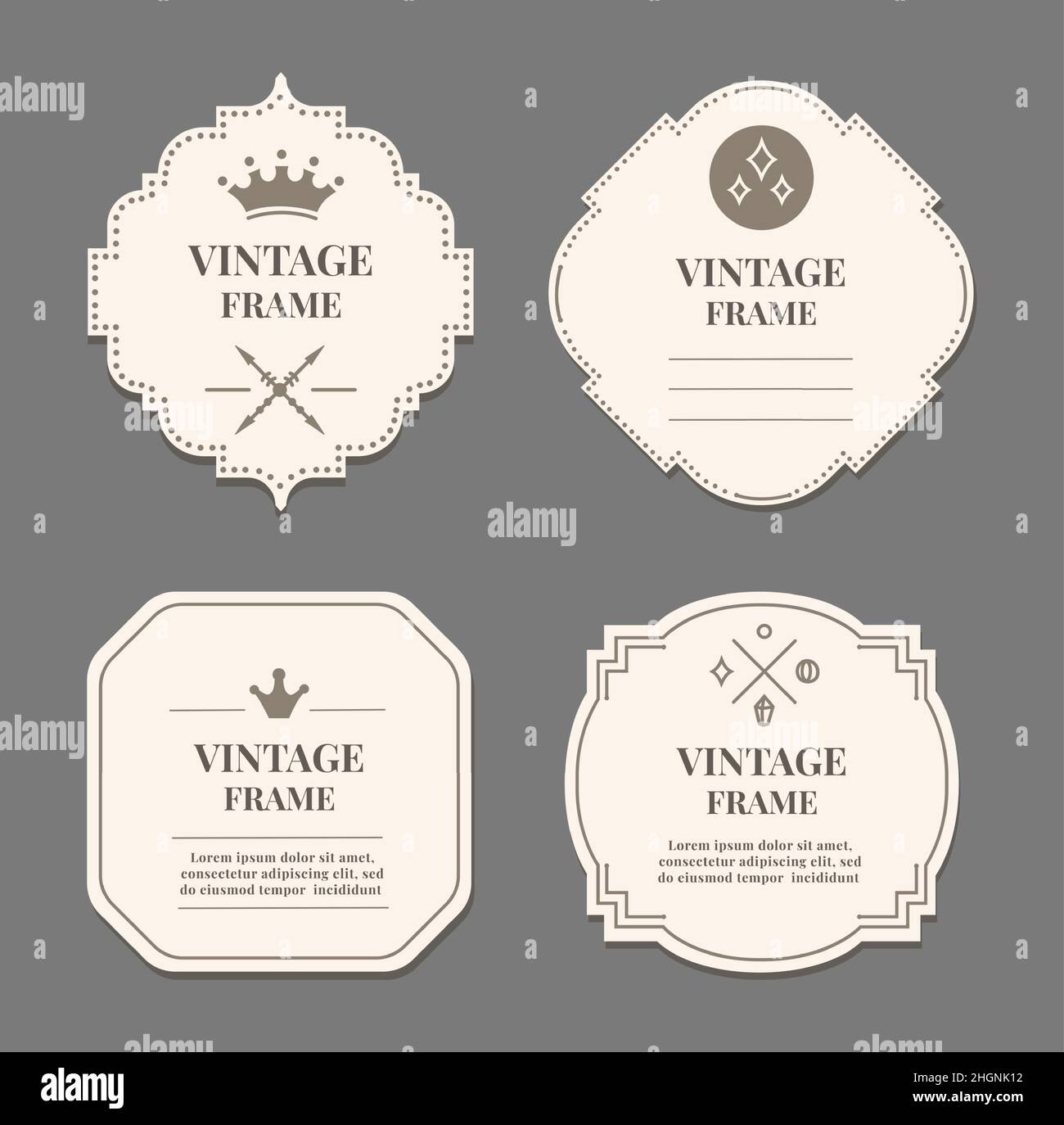 Tag and labels isolated vector symbols with various form. Vector swirl ...