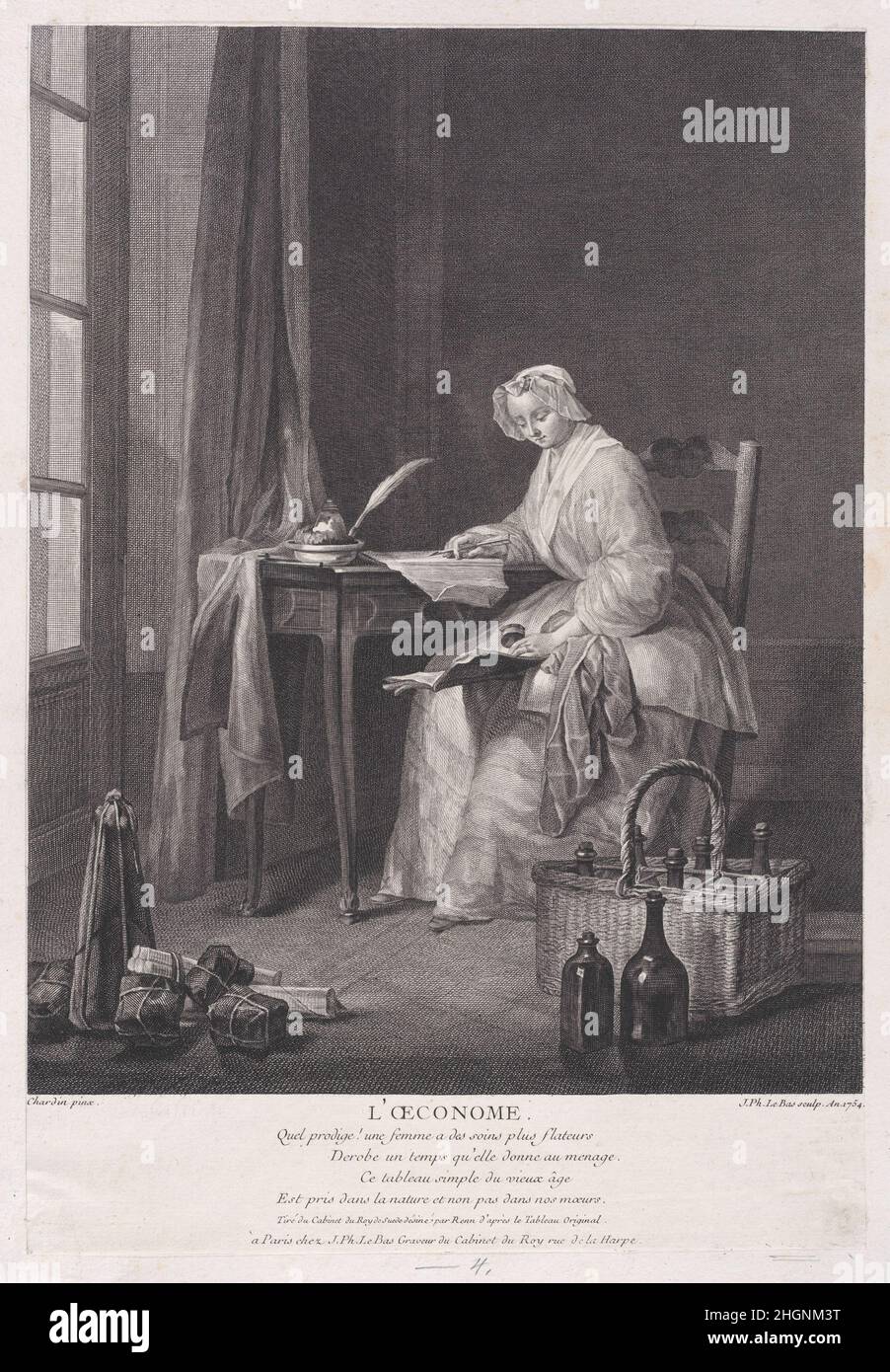 The Thrifty Woman 1754 Jacques Philippe Le Bas. The Thrifty Woman ...