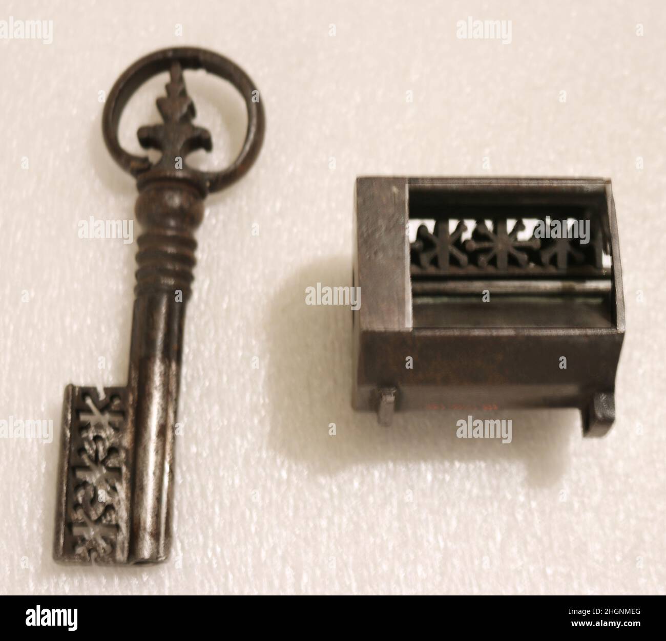 Mortise lock with key early 16th century German. Mortise lock with key ...