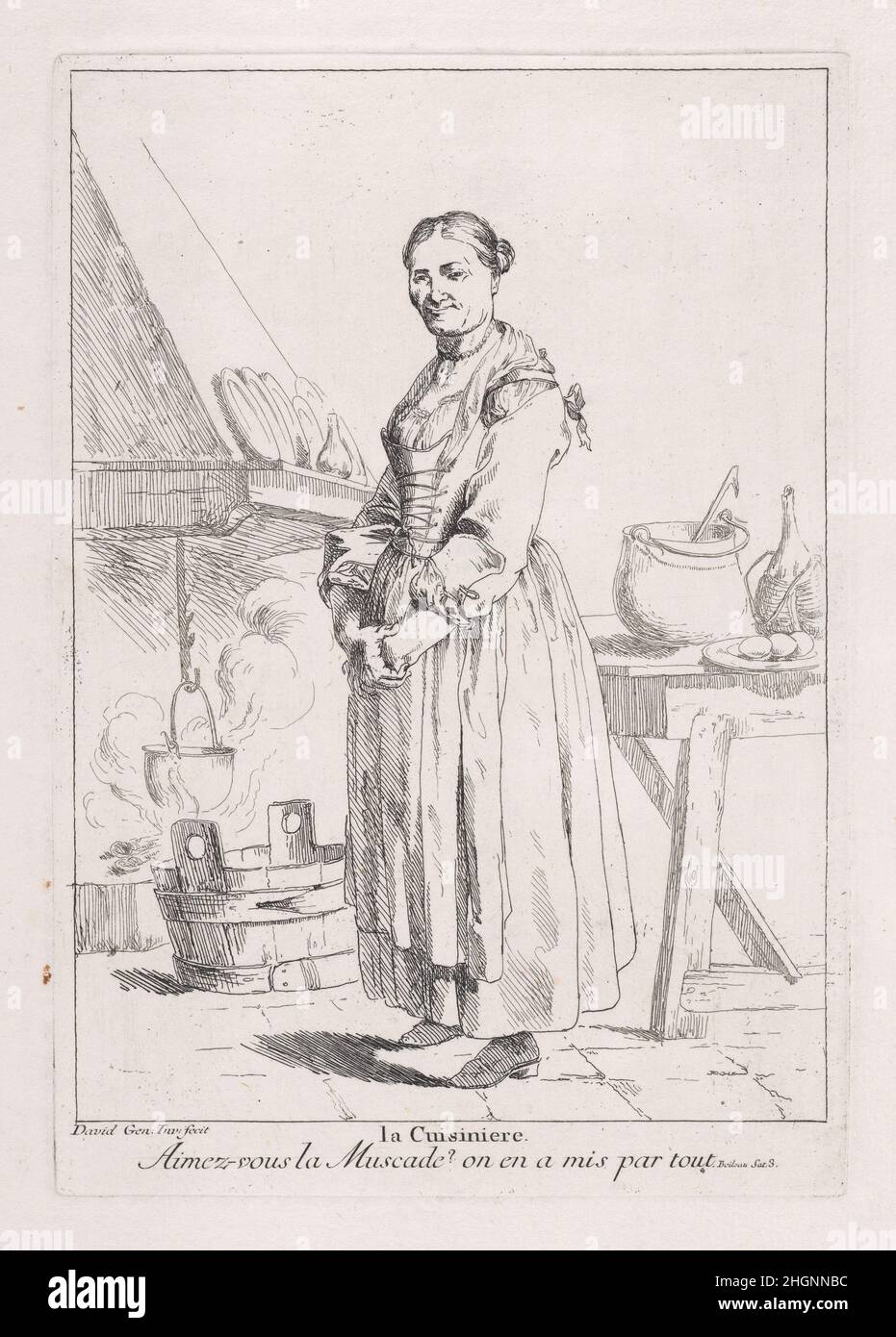 The Cook 1775 Giovanni David Italian. The Cook. Divers portraits ...
