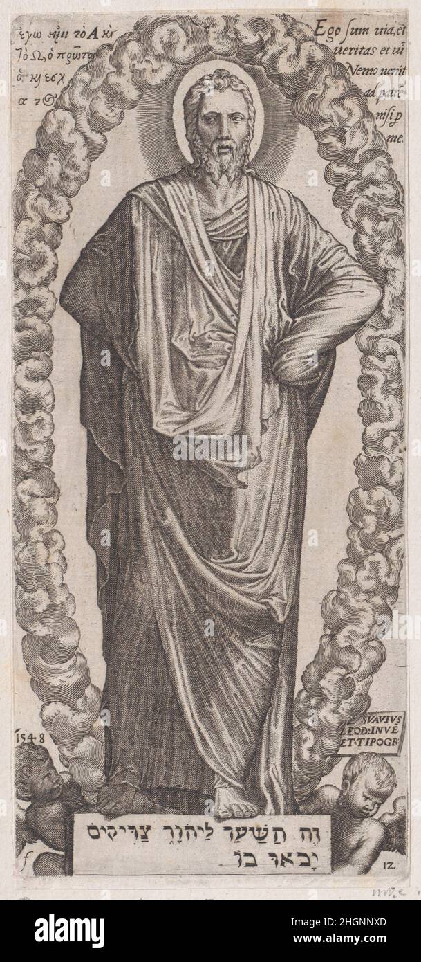 Christ, from Christ, the Twelve Apostles and St. Paul 1525–76 Lambert ...
