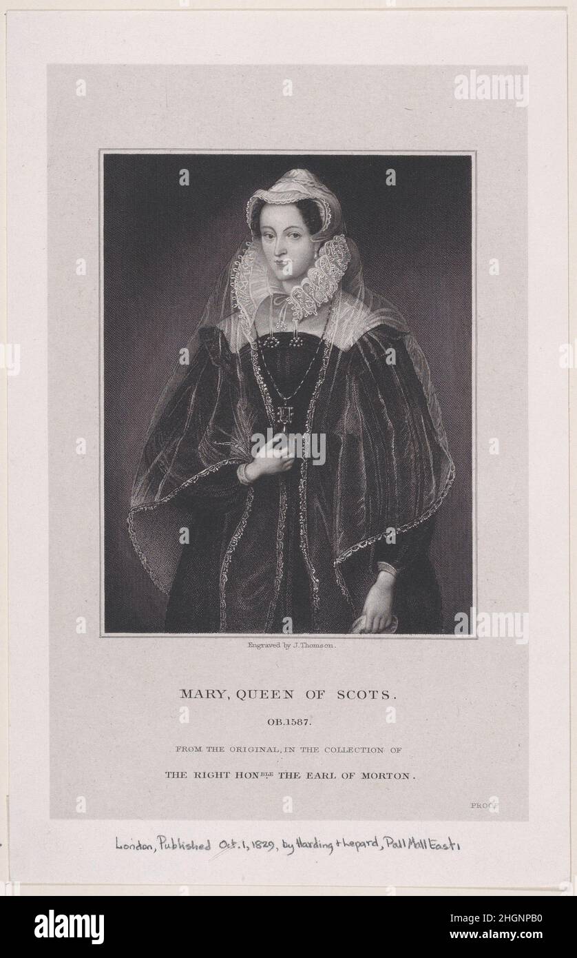 Mary, Queen of Scots October 1, 1829 James Thomson British. Mary, Queen ...