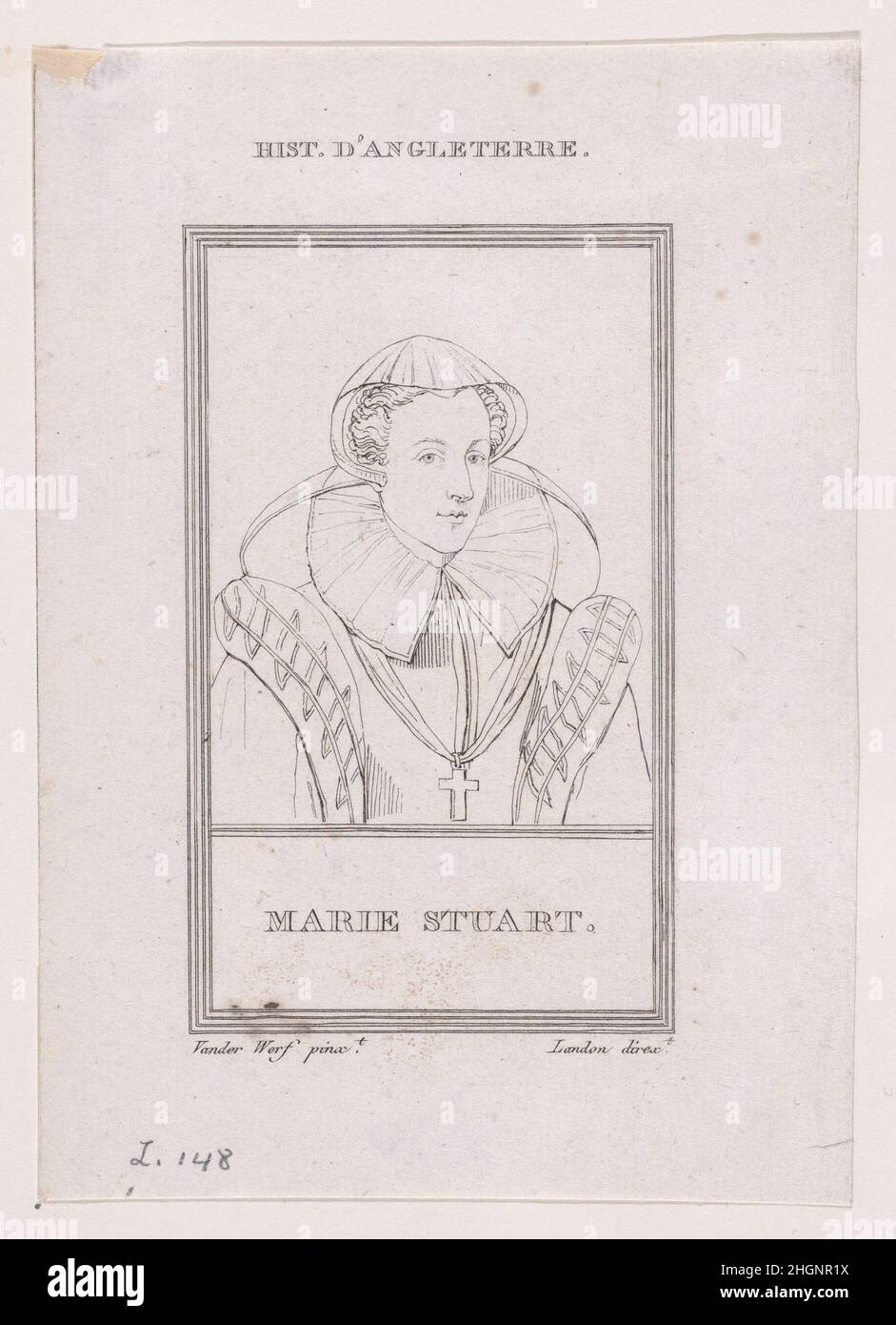 Mary, Queen of Scots (from "Galérie historique des hommes les plus ...