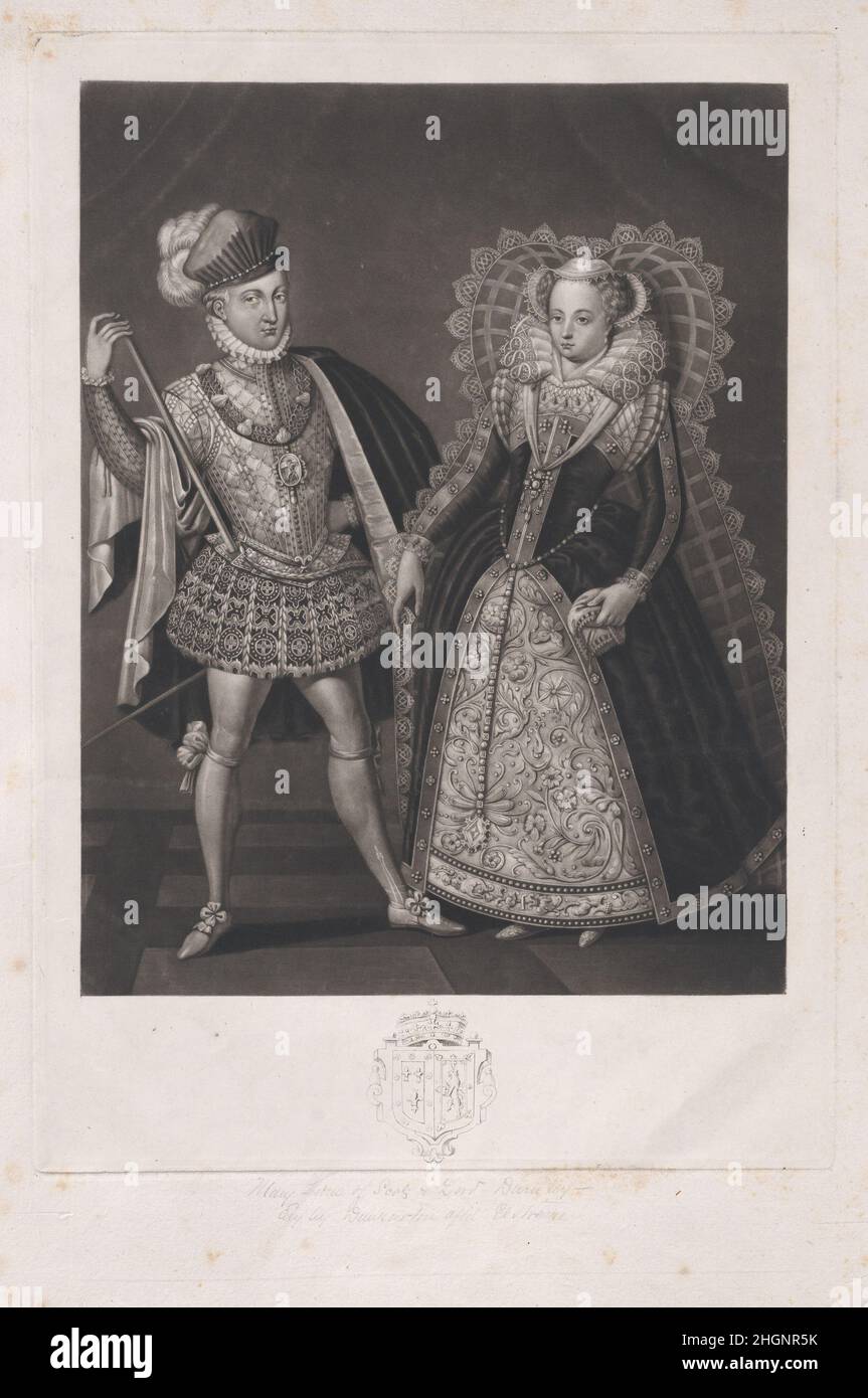 Mary, Queen of Scots and Lord Darnley ca. 1816 Robert Dunkarton British ...