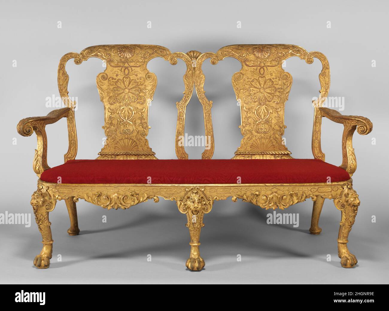 Settee ca. 1730 Possibly made by Benjamin Goodison This piece is from a ...