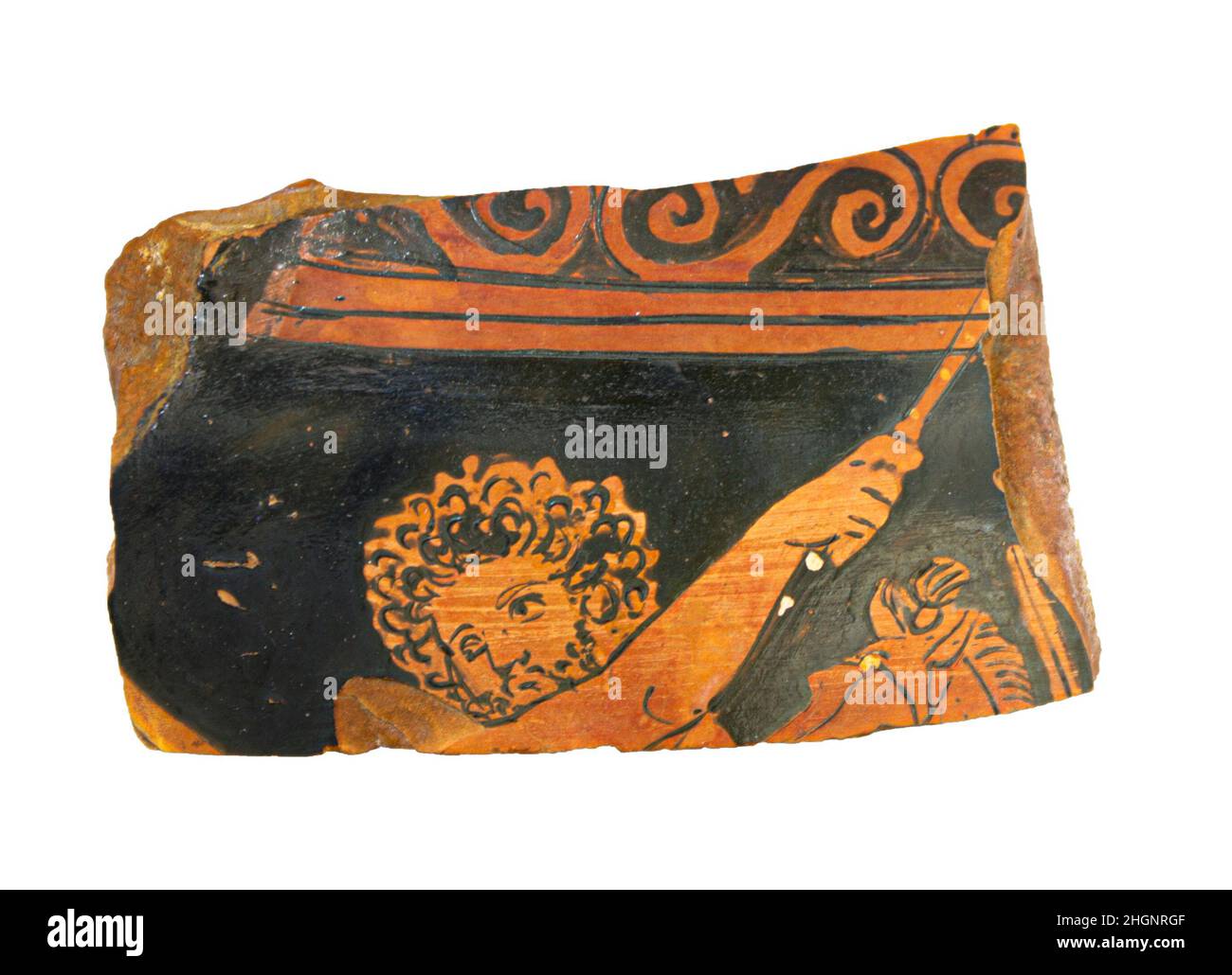 Volute-krater fragment 4th century B.C. Greek, South Italian, Apulian ...