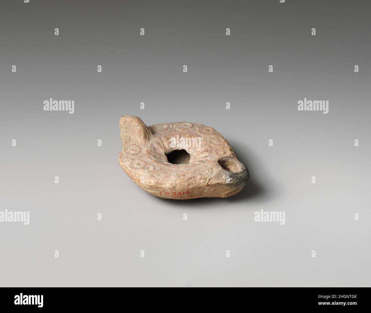Terracotta oil lamp 4th century A.D. Roman Broneer Type 28. Mold-made ...