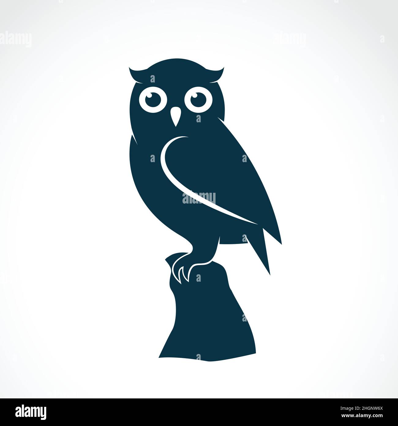 Vector of an owl on white background. Easy editable layered vector ...