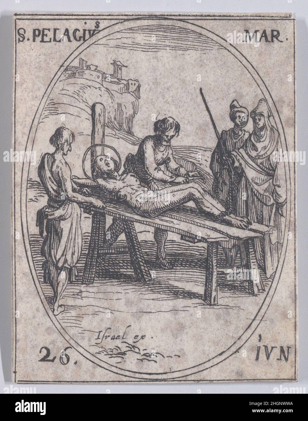 S. Pelage, martyr (St. Pelagius, Martyr), June 26th, from Les Images De ...