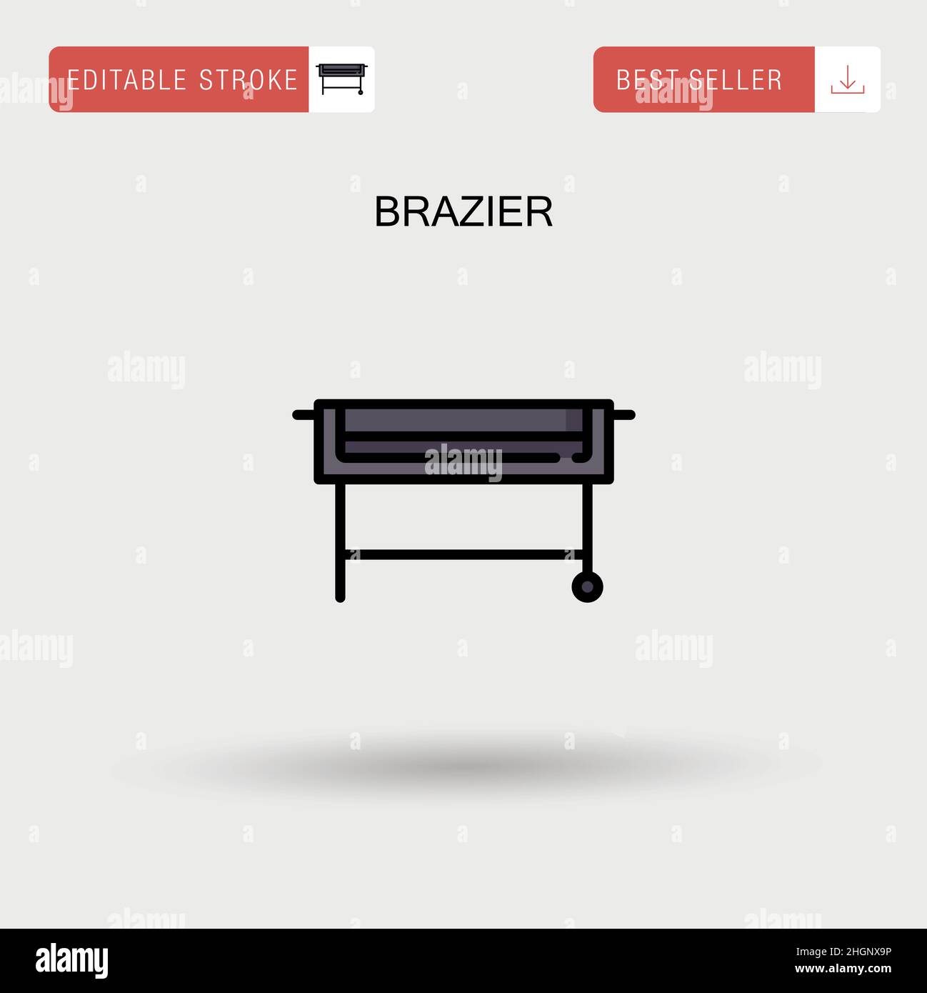 Brazier Simple vector icon Stock Vector Image & Art - Alamy