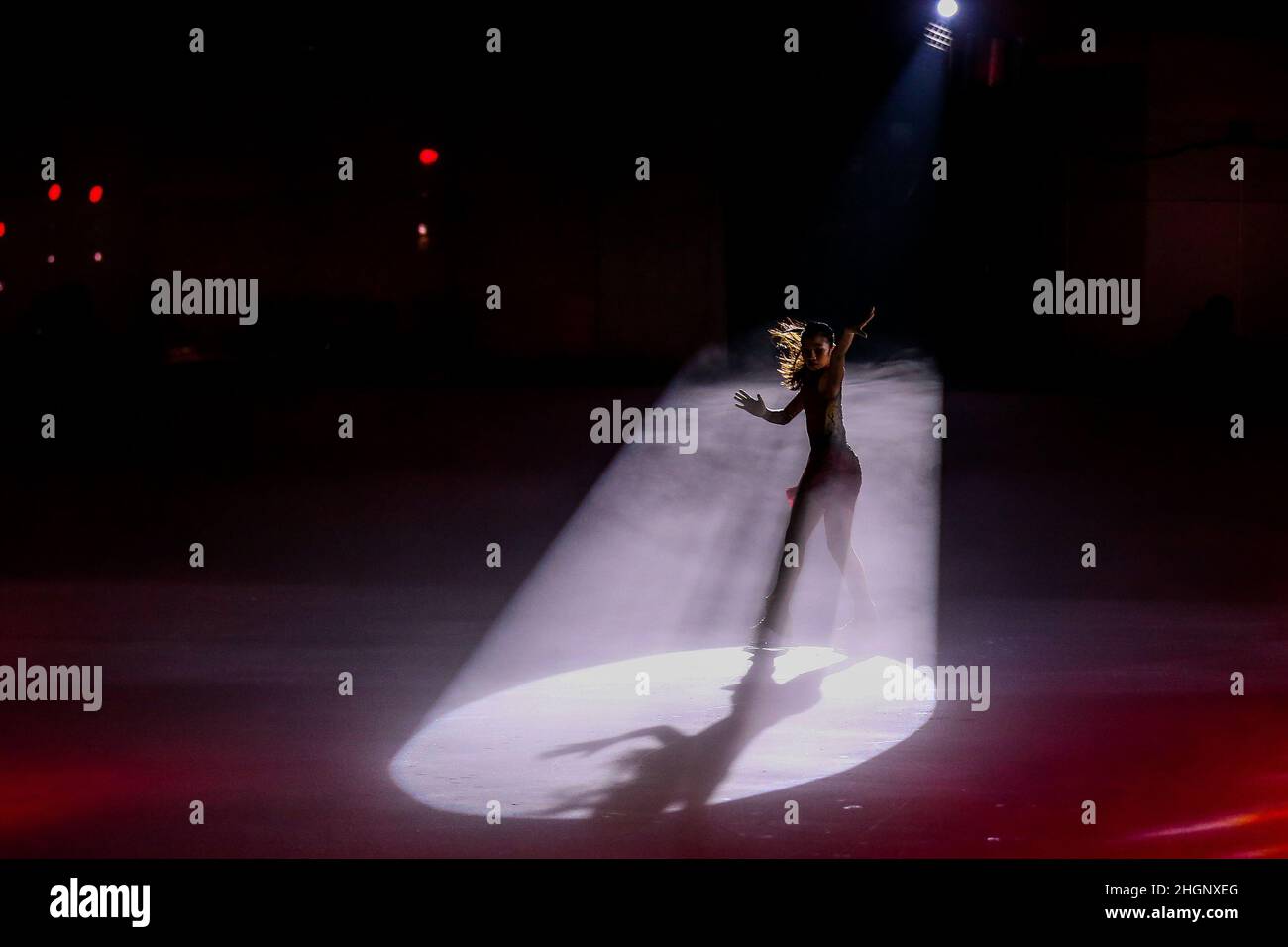 Pasay City. 22nd Jan, 2022. Hayden Isabel Balucating performs during ...