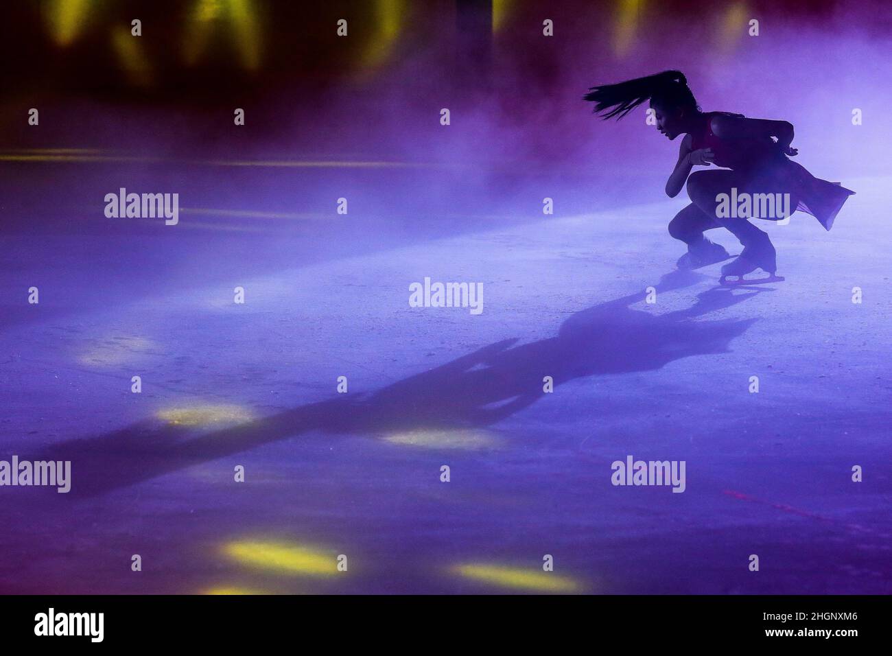 Pasay City. 22nd Jan, 2022. Hayden Isabel Balucating performs during ...