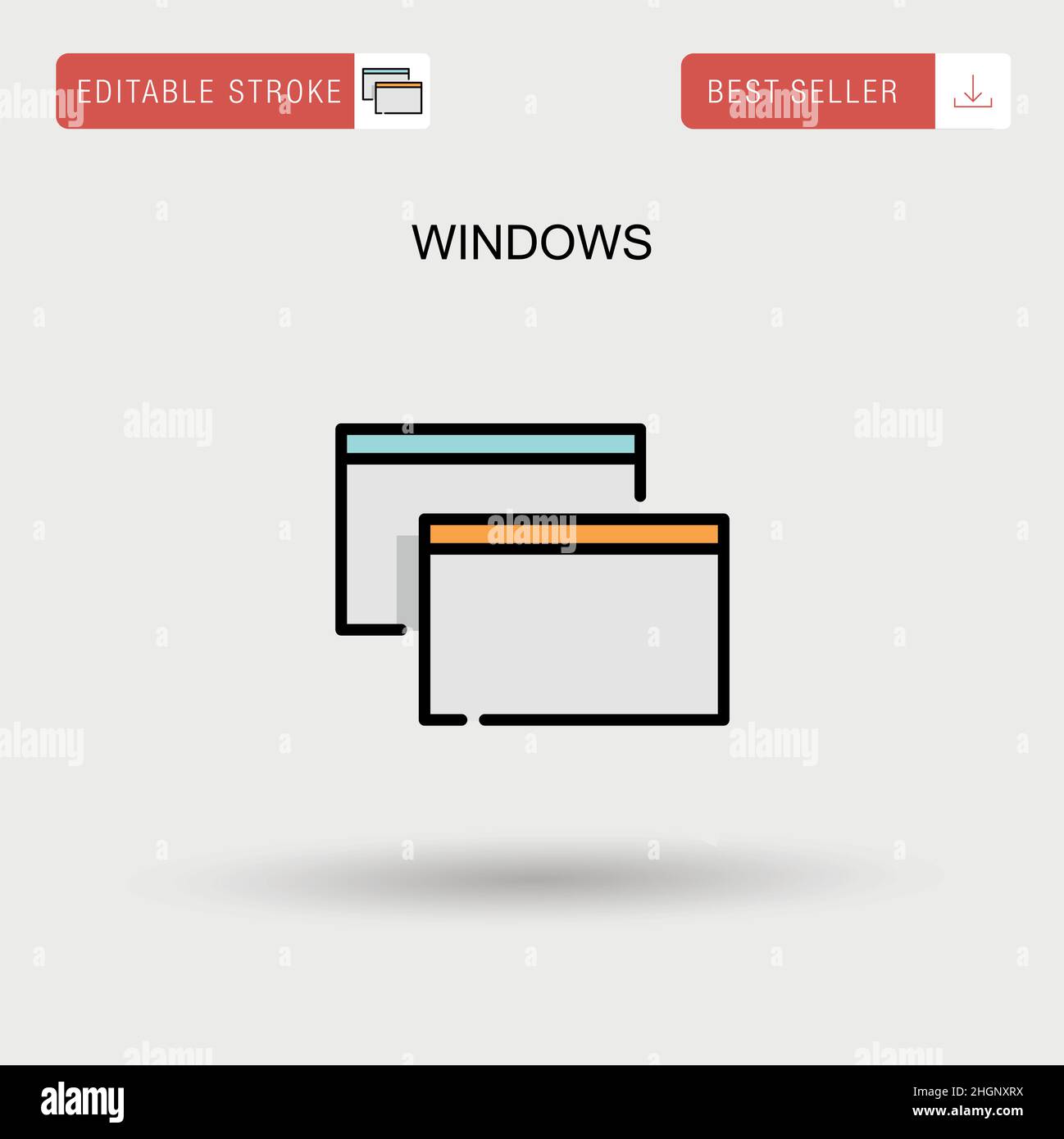 Windows pattern exterior view Stock Vector Images - Alamy