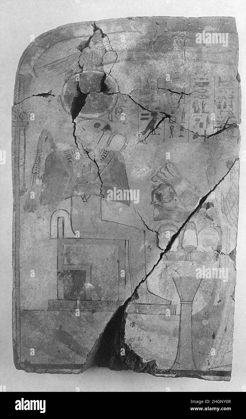 Stela with a seated figure of Re-Harakhty ca. 1070–712 B.C. Third ...