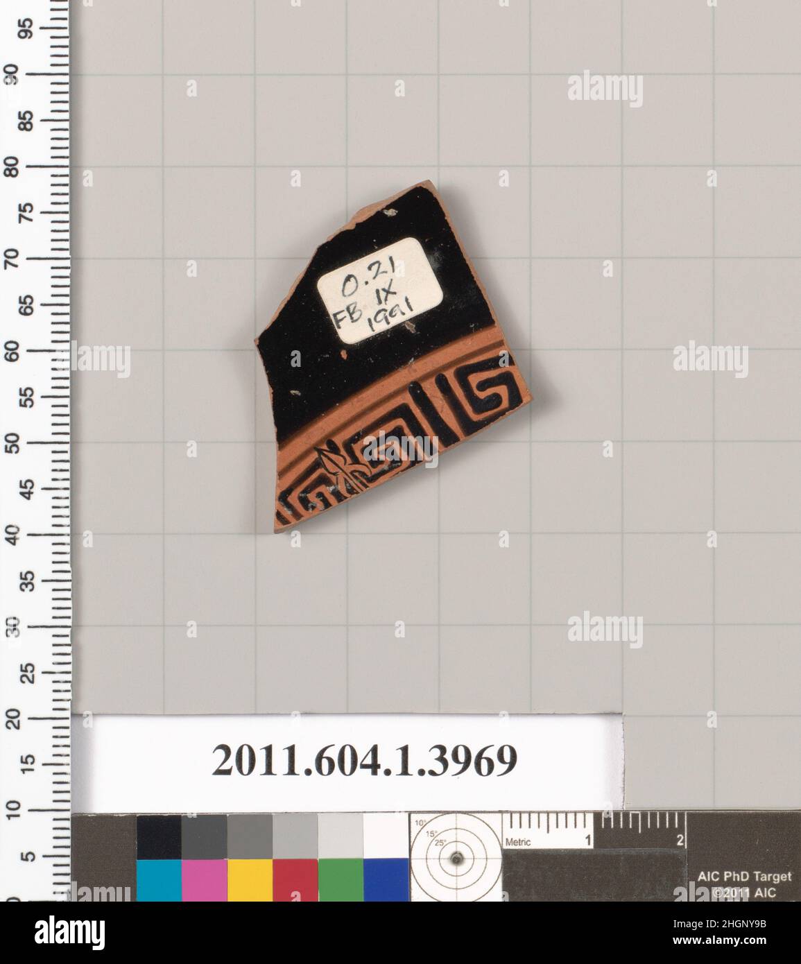 Terracotta fragment of a kylix (drinking cup) 490–470 B.C. Greek, Attic ...