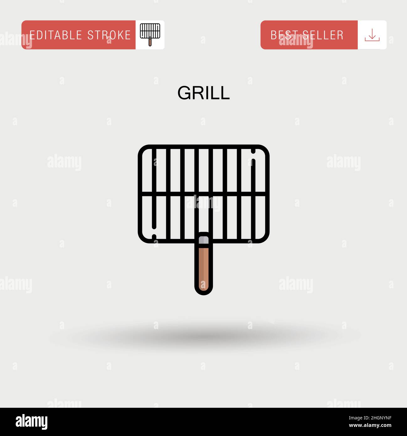 Grill Simple vector icon Stock Vector Image & Art - Alamy