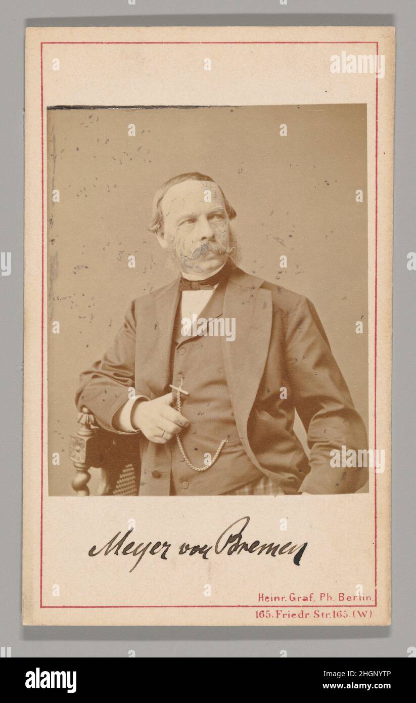 [Meyer George von Bremen] 1860s Heinrich Graf German. [Meyer George von ...