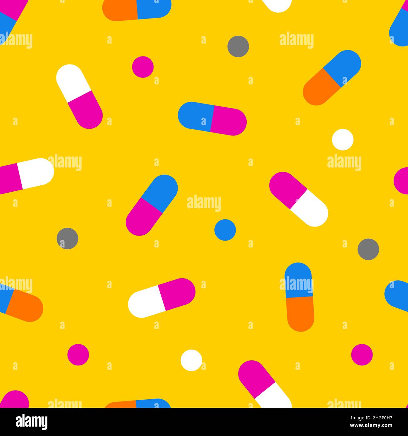 Pills seamless pattern, medicine texture. Vitamins, dietary supplements ...