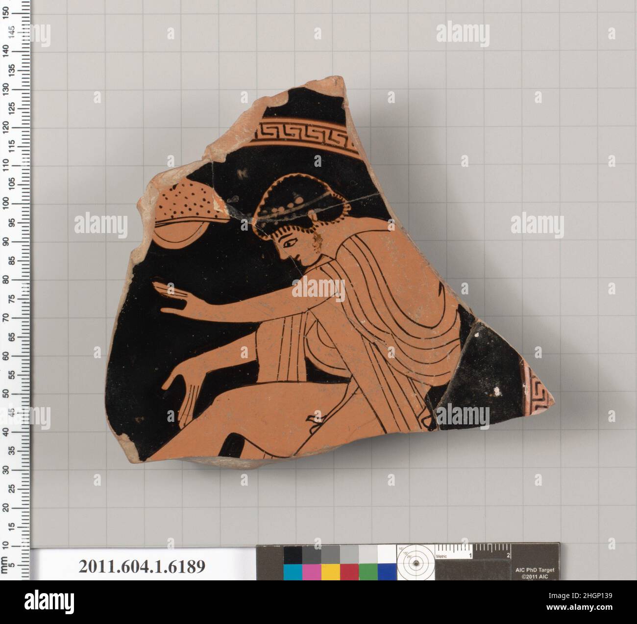 Terracotta fragment of a kylix (drinking cup) 510–500 B.C. Attributed ...