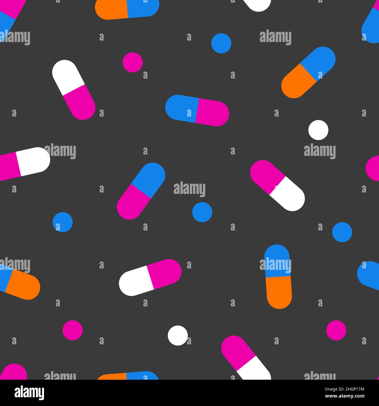 Pills seamless pattern, medicine texture. Vitamins, dietary supplements ...