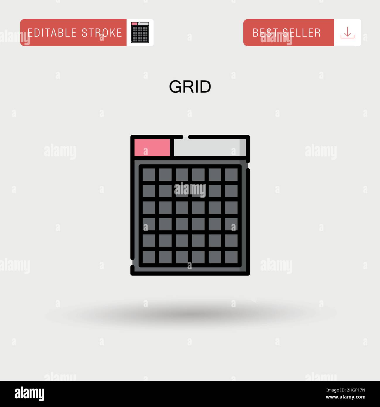 Grid Simple vector icon Stock Vector Image & Art - Alamy