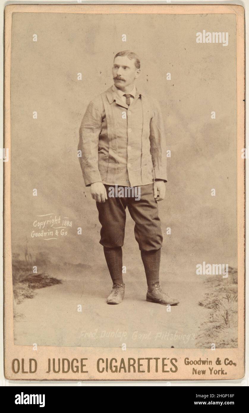 Fred C. Dunlap, Captain, Pittsburgh, from the series Old Judge ...